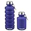 Nefeeko Collapsible Water Bottle, 18floz Reuseable BPA Free Silicone ...