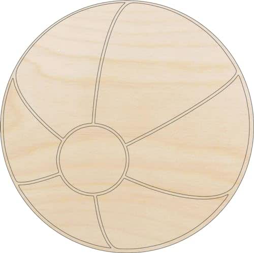 Amazon.com: Beach Ball - Laser Cut Out Unfinished Wood Craft Shape ...