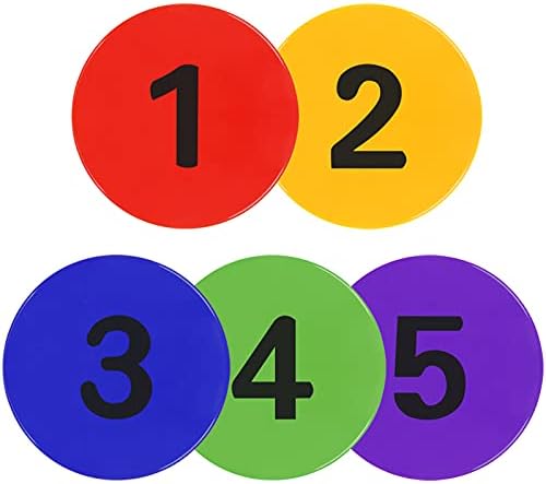 Buy TuXHui Numbered Spot Markers 9inch Poly Spots Floor Markers Floor ...