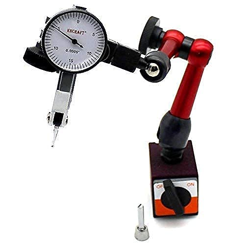 KHCRAFT Professional Dial Test Indicator Mini Magnetic Base Indicator ...