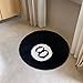 Amazon.com: Black Area Rug, Billiard Pool Eight Ball Carpet, Non-Slip ...