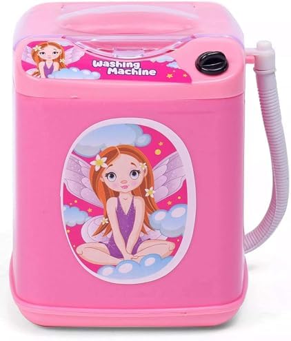 Buy Priya Miniature Plastic Washing Machine Toy for Kids, Pink, Non ...