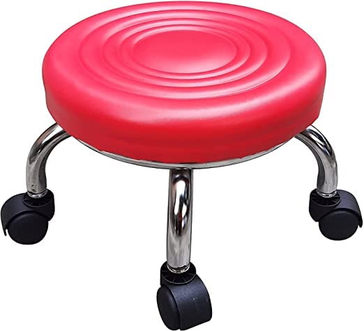 SHREEYETI-360° Swivel Rolling Stool Low Rolling Stool Rolling Kitchen ...
