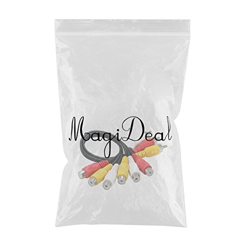 ATORSE Female Rca To 3Rca Cable Male Jack Splitter Adapter Cable Fortv ...