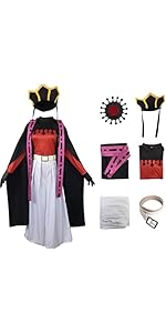 Amazon.com: Seaehey Anime Doma Hand Fan Demon Cosplay Douma Folding ...