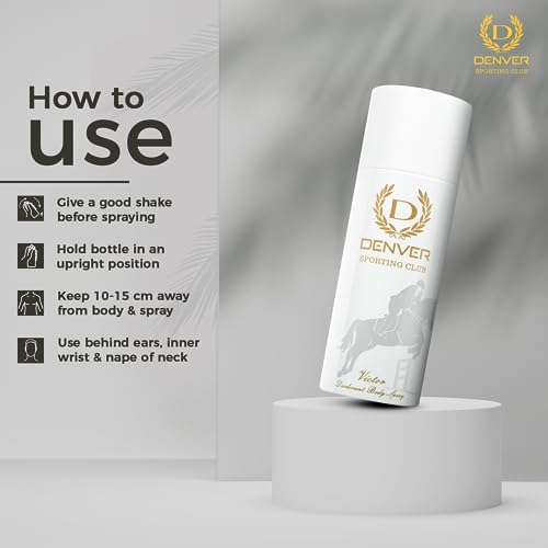 DENVER Sporting Club Victor Deo for Men - (165ML) | Long Lasting ...