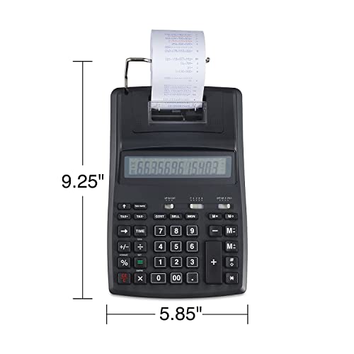 TRU RED TR44780 TR44780 12-Digit Desktop Printing Calculator, Black ...