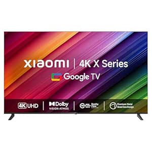 Mi Xiaomi 108 cm (43 inches) X Series 4K LED Smart Google TV L43MA-AUIN (Black) : Amazon.in ...