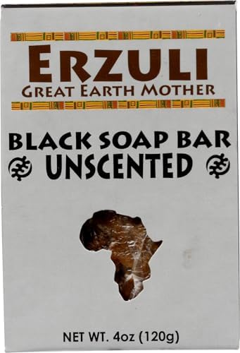 Amazon.com : Erzuli, Soap Black Bar Unscented, 4 Ounce : Bath Soaps ...