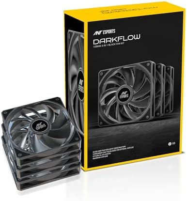 Ant Esports Darkflow 120mm 3 IN 1 Case Fan Kit - Black, High Static ...