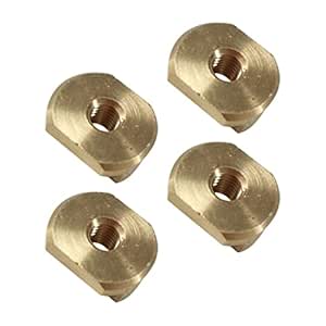 Buy UJEAVETTE® Hydrofoil Mounting T Nuts Brass for Hydrofoil Tracks Paddle Board Attachment M8 ...