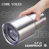 Amazon.com | Cool Yoleb 30 oz Tumbler with Lid Stainless Steel Tumblers ...