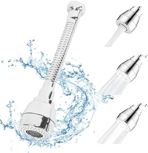 Flexible Water Saving Kitchen Tap Hose, Faucet Aerator 360° Swivel ...