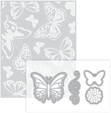 Amazon.com: Butterfly Embossing Folder & Dies by Recollections - 2 ...