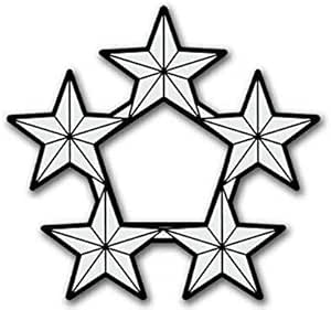 Amazon.com: MAGNET 4x4 inch US Army Rank GA Five Star General of The ...