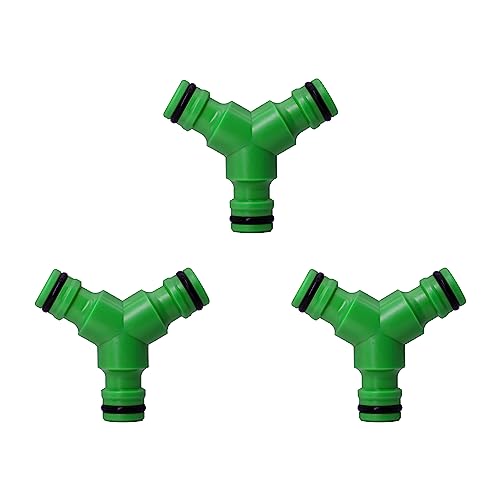 TOPWAYS 3 Pack Snap On Hose Splitter (3 Way) Y Male Hose Connector ...