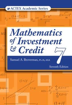 Mathematics of Investment and Credit: 9781635882216: Books - Amazon.ca