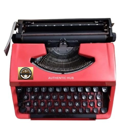 Manual Typewriter, Red Vintage Typewriter, Real Working Typewriter ...