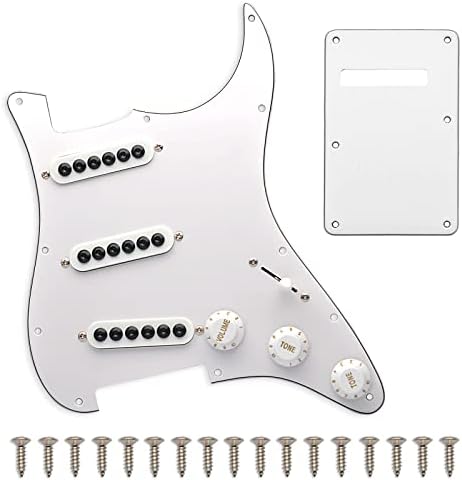 Amazon.com: SAPHUE Prewired ST Pickguard Coil Pickups Adjustable Big ...
