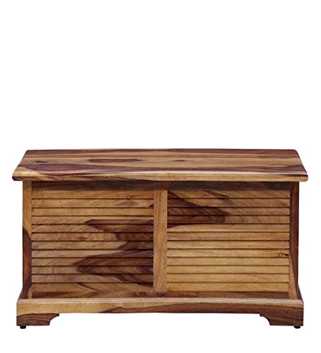 Buy PIPERCRAFTS Solid Wood Sheesham Wood Trunk Box Sandook Storage ...