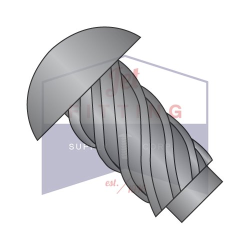 14X3/4 U Drive Self-Tapping Screws | Round Head | Steel | Black Oxide ...