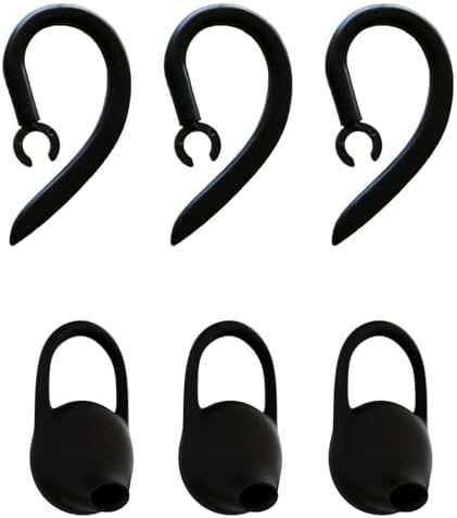Amazon.com: VSuRing Ear Hooks Eartips Kit 360° Rotatable Adjustable Soft Silicone Anti-Slip ...