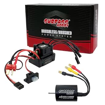 Amazon.com: Maklavel 2430 7200KV Brushless Motor with 35A ESC Combo, Surpass Hobby Waterproof ...
