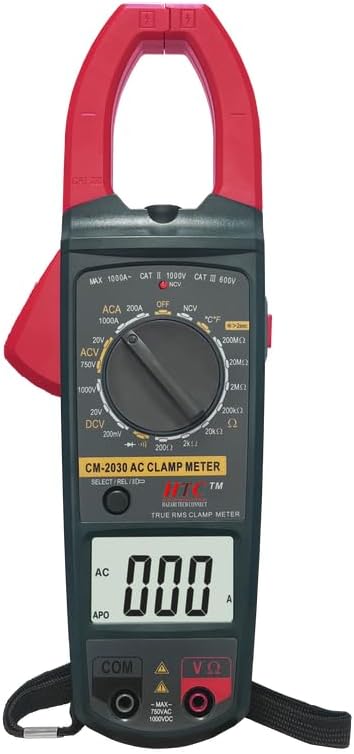 CM-2030, HTC HAZARI TECH CONNECT Digital Clamp Meter AC 1000A Current ...
