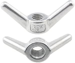 Amazon.com: Wing Nuts 1/2/5pcs M6 M8 M10 M12 Wing Nut 304 Stainless ...