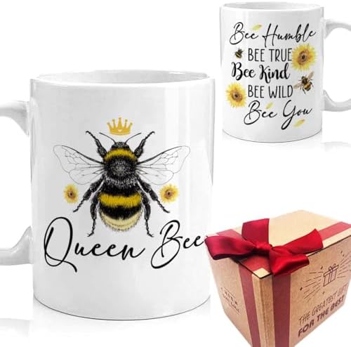 Amazon.com: SUUURA-OO Queen Bee Coffee Mug Gifts for Bee Lover ...