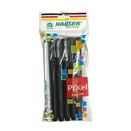 Hauser Pixel Black Ball Pen - Pack of 50 : Amazon.in: Office Products