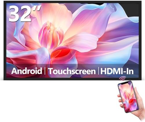 Amazon.com: 32" Capacitive Touchscreen Industrial Monitor, 500Nits High ...