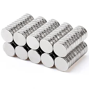 MIN CI 100 Pcs Strong Neodymium Magnets Disc, 8 x 2mm Small Magnets for ...