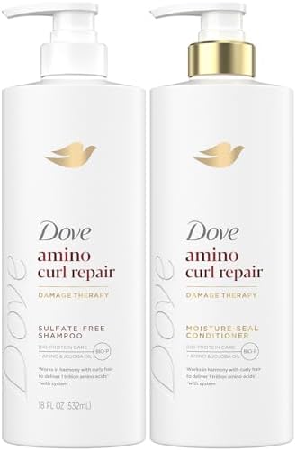Amazon.com : Dove Shampoo and Conditioner Set, Amino Curl Repair ...