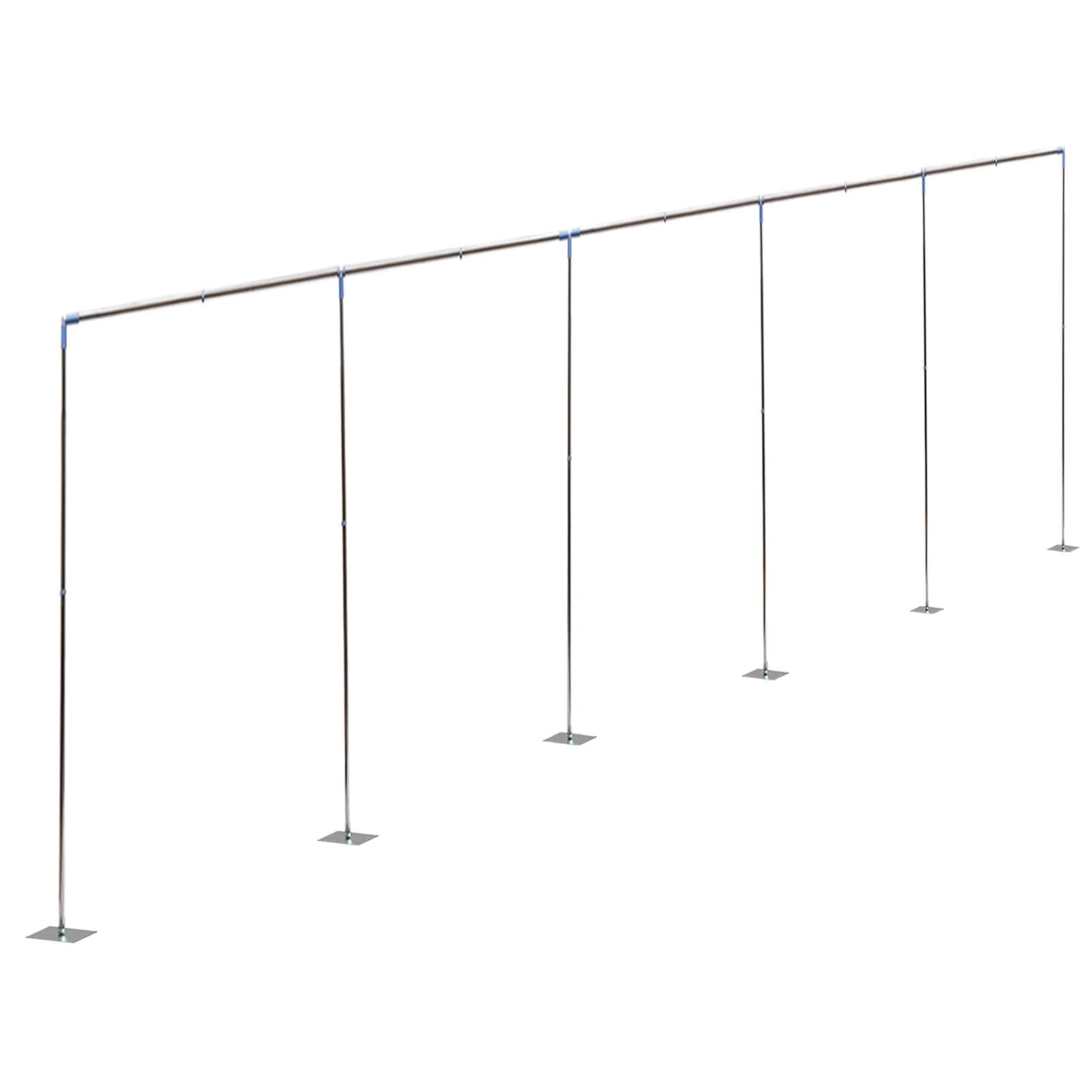 Amazon.com: Portable Backdrop Stand 50ft, Silver Drape Background ...