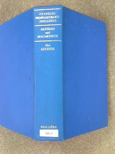 Clinical Pharmacology (Dilling): Ronald H Girdwood: Amazon.com: Books
