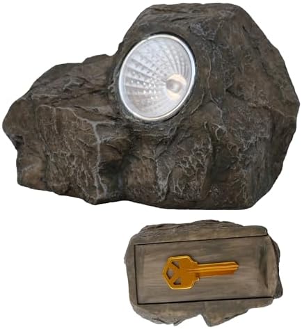 Memeyou Hide a Spare Key Outdoor Waterproof Fake Solar Rock lights Key ...