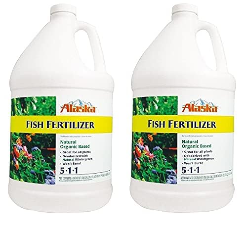 Amazon.com : ALASKA Fish Emulsion Fertilizer 5-1-1 Concentrate (2-Pack ...