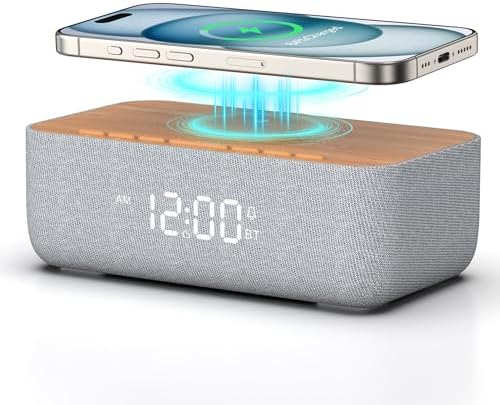 Amazon.com: iHome Bluetooth Alarm Clock with Wireless Charger and USB ...