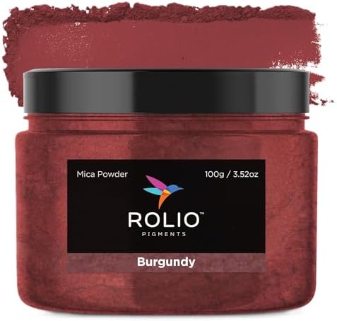 Amazon.com: Rolio Premium Mica Powder - Burgundy (100G / 3.5 oz) - 1 ...