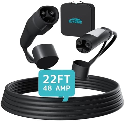 Amazon.com: EVPEIWE 22ft Extension Cord for Tesla 11kW 48A 240V ...