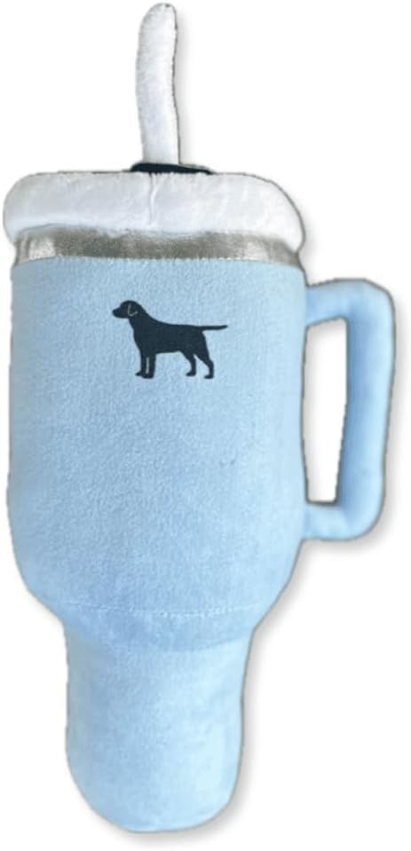 Pet Supplies : Pup Cup Plush Dog Toy | Tumbler with Handle & Straw ...