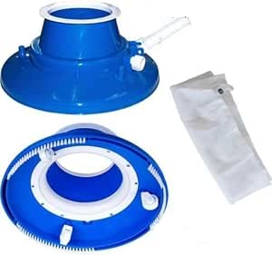 Amazon.com : Swimming Pool Leaf Eater Gulper Vacuum w/Wheels/Bristle ...