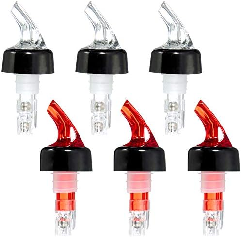6 Pcs Measured Bottle Pourer,30ML Wine Measuring Dispenser,Automatic ...
