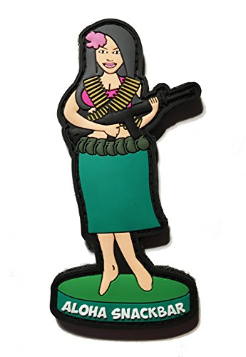 Amazon.com: The Aloha SNACKBAR PVC/Rubber Morale Military Patch (Hook ...