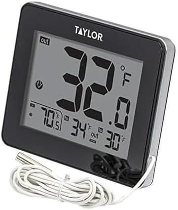 Amazon.com: Taylor Wired Digital Indoor Outdoor Thermometer with LED ...