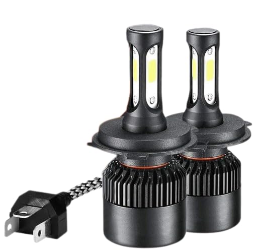 LOVMOTO Geniune H4 High/Low LED Automotive Headlight Bulbs 4 Side Auto ...
