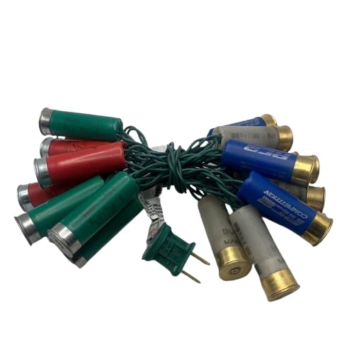 Amazon.com: Shotgun Shell Christmas Lights 20ct 8ft (Plug-in (Christmas ...