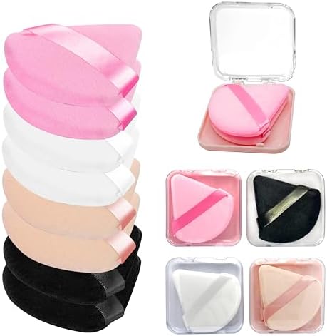 Amazon.com : 8 Pieces Triangle Powder Puff Face Soft Triangle Makeup ...