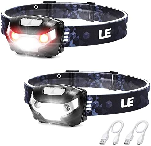 Blukar Head Torch Rechargeable, 2000L Super Bright LED Headlamp ...